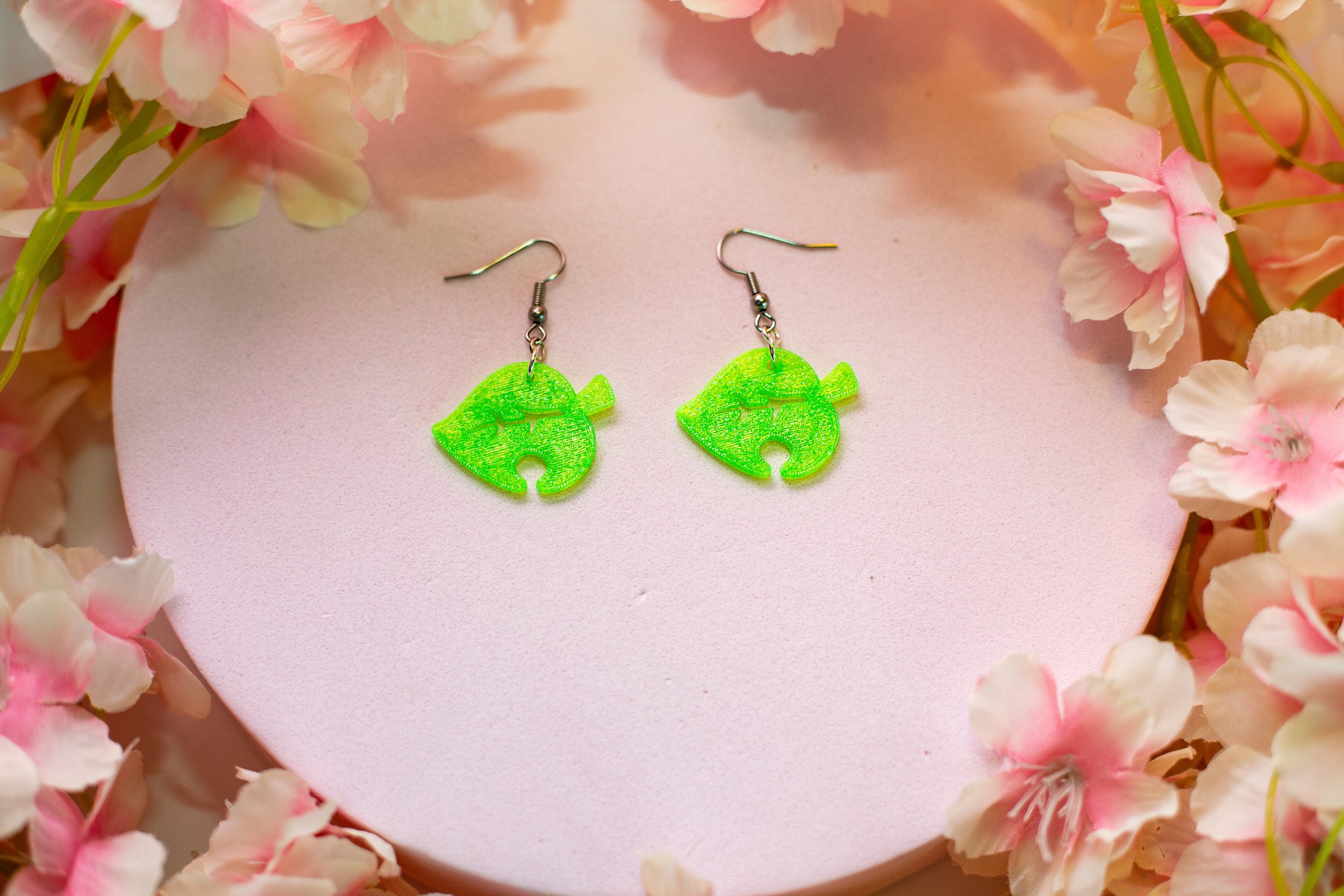 Animal crossing leaf earrings store